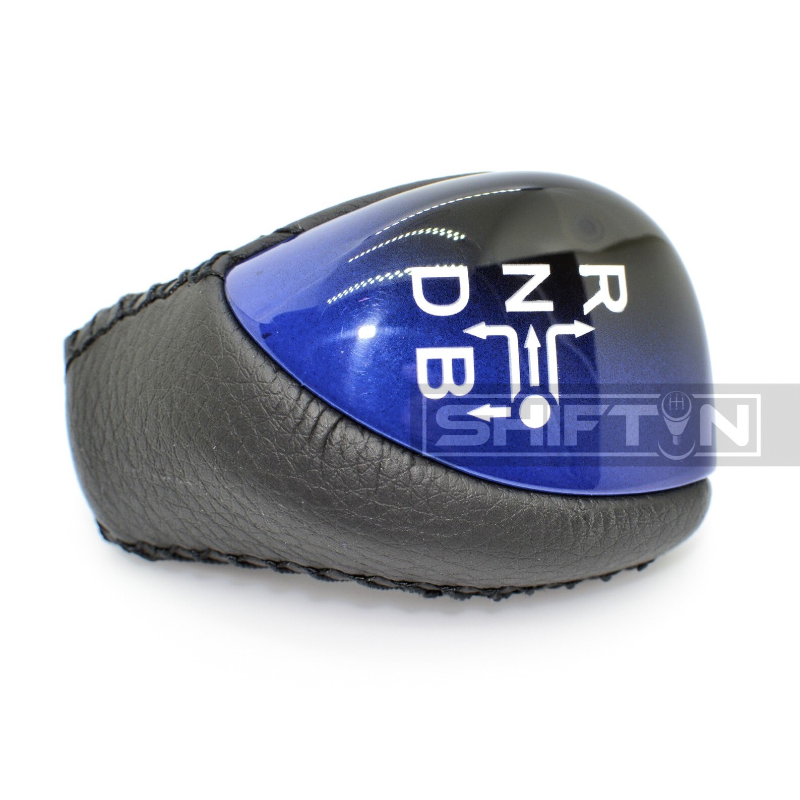 Black Leather & Blue Gear Shift Knob Shifter for Toyota Prius Plug-in ...