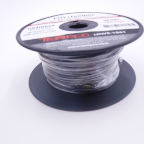 100' Spool Tempco High temp Lead Wire 14AWG Black LDWR-1061 Silver ...