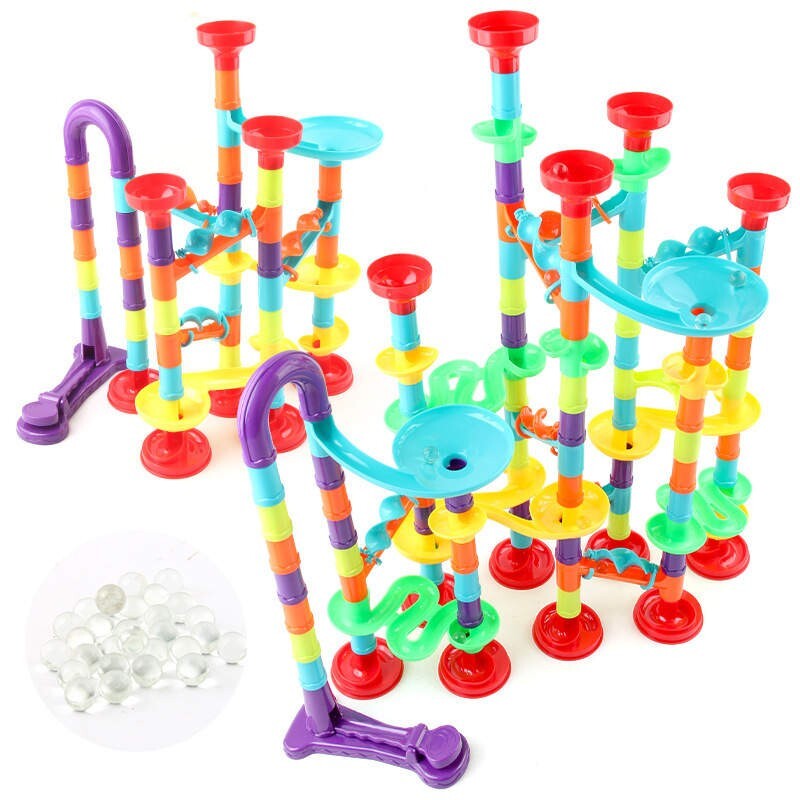 Marble Run - 113 pcs | Marble Maze Game Building Toy for Kid, Marble ...