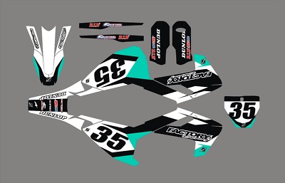 Custom MX Graphics Rapid Factory Backing cut to fit husqvarna | eBay
