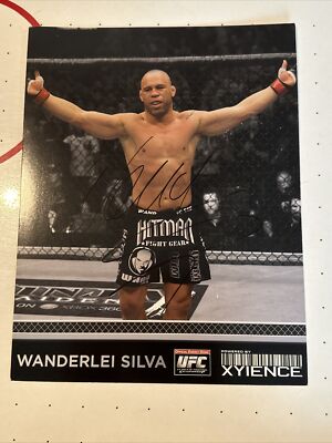 WANDERLEI The Axe Murderer SILVA Signed Autograph 8.5x11 Photo UFC ...