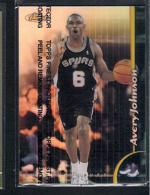 Sharp 1998 Topps Finest Spurs Avery Johnson Refractor Card # 98 | eBay