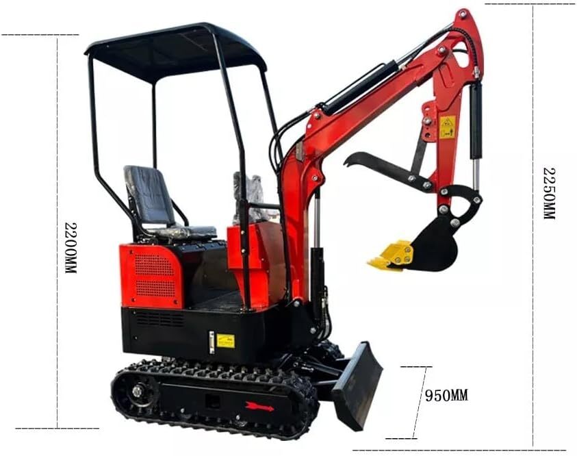 3000lbs Electric Mini Order Picker Self Propelled Crawler Excavator ...