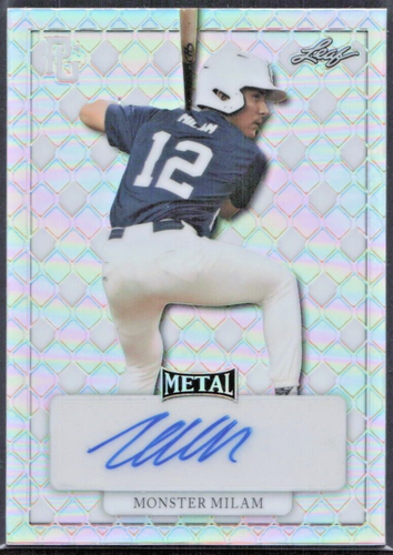 2022 Leaf Perfect Game Metal Autograph 8/9 #MA-MM2 Monster Milam RC ...