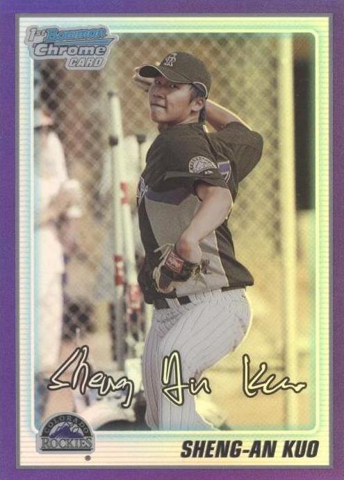 2010 Bowman Chrome - Prospects Sheng-An Kuo #BCP52 Purple Refractor ...