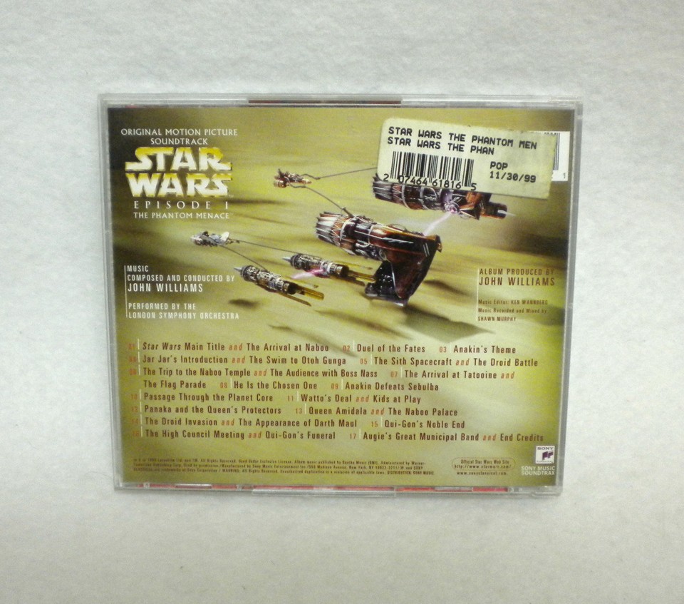 Star Wars Episode I: The Phantom Menace [Original Motion Picture ...