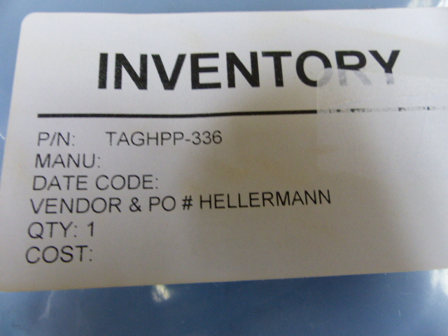 HELLERMAN TYTON TAGHPP-336 Qty of 1 per Lot LABELS DOT MATRIX printable ...