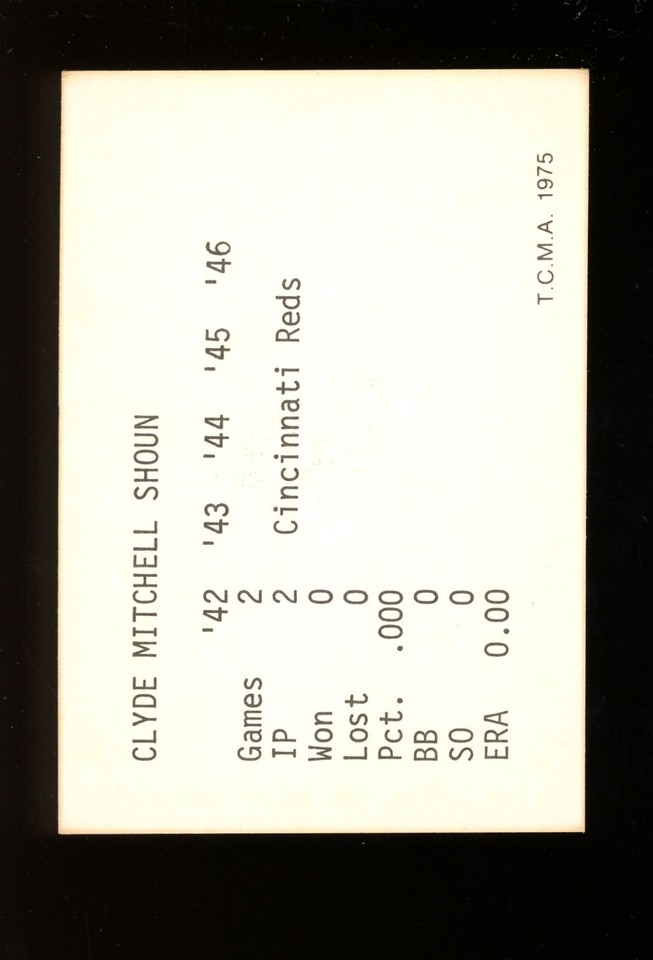 1975 TCMA 1942-1946 St. Louis Cardinals Clyde Shoun | eBay