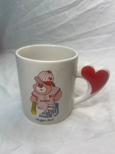 Slugger Bear Mug 1984 The Love Mug Coffee Cup Heart Handle Baseball | eBay