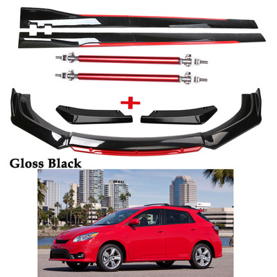 Glossy Black Strut Rod For Toyota Matrix Front Bumper Lip Spoiler ...