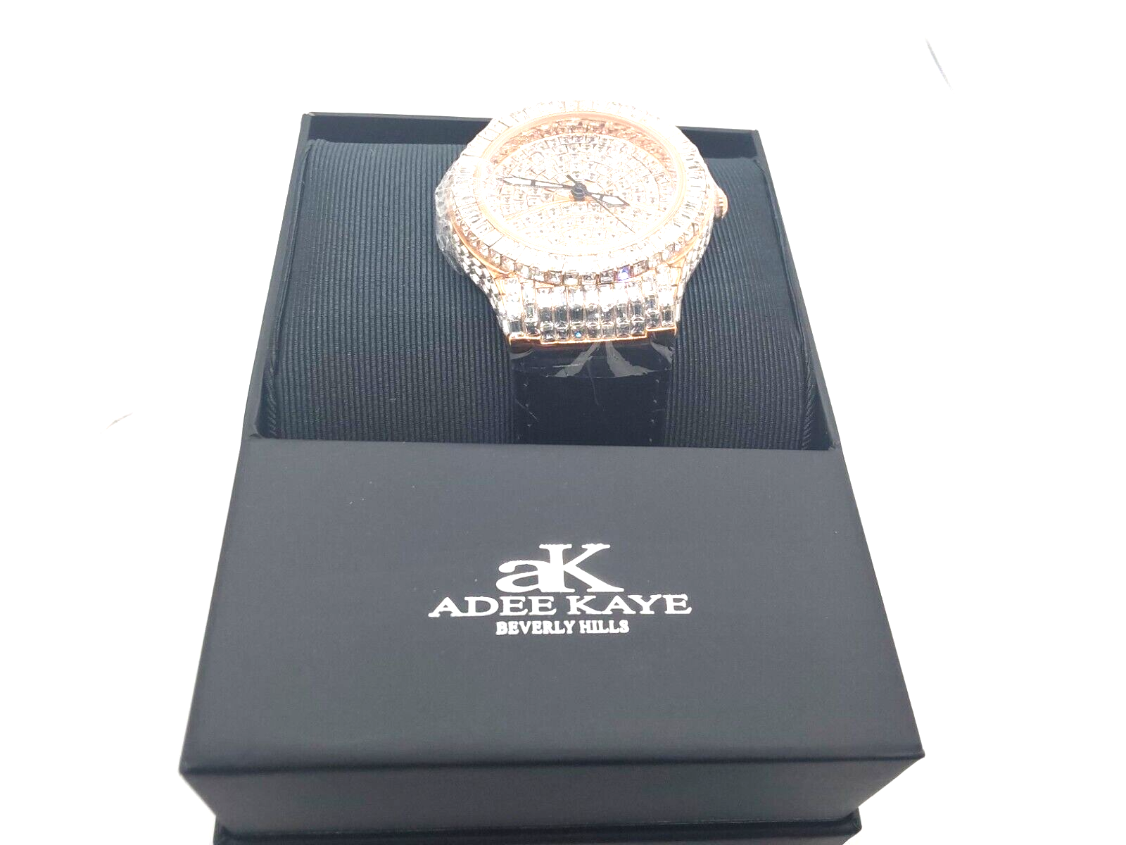 ADEE KAYE Beverly Hills Austrian Crystal Japan Quartz Movement watch ...