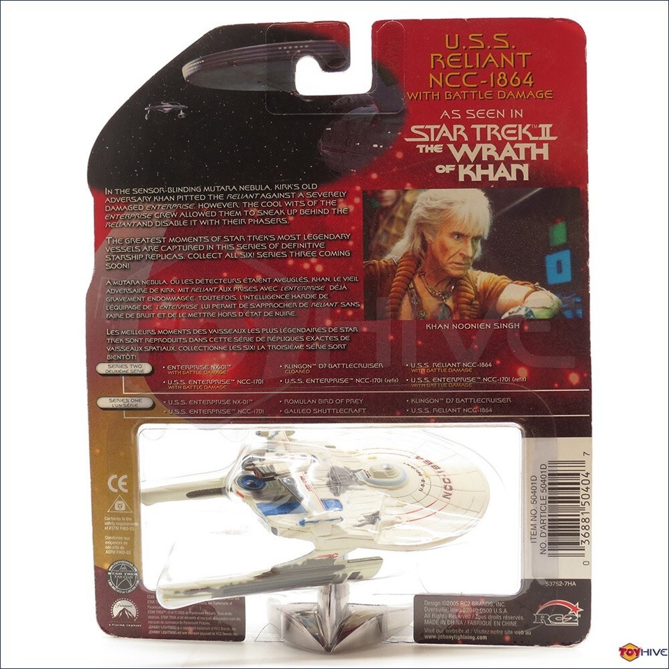 Star Trek Johnny Lightning Legends USS Reliant NCC-1864 battle damage ...