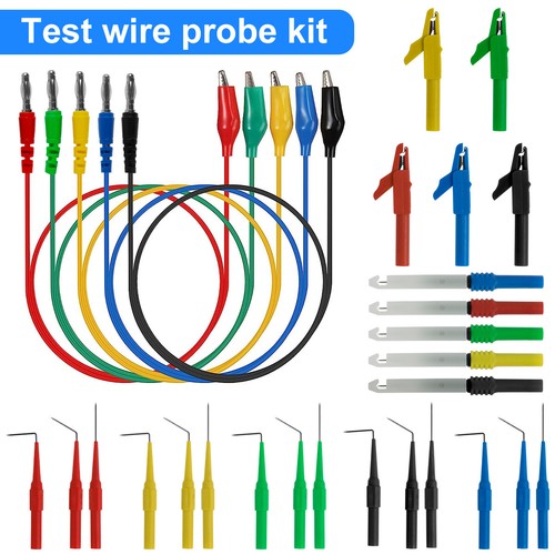 25/30Pcs Back Probe Kit 1000V/10A Stainless Steel Back Probe Pins with ...