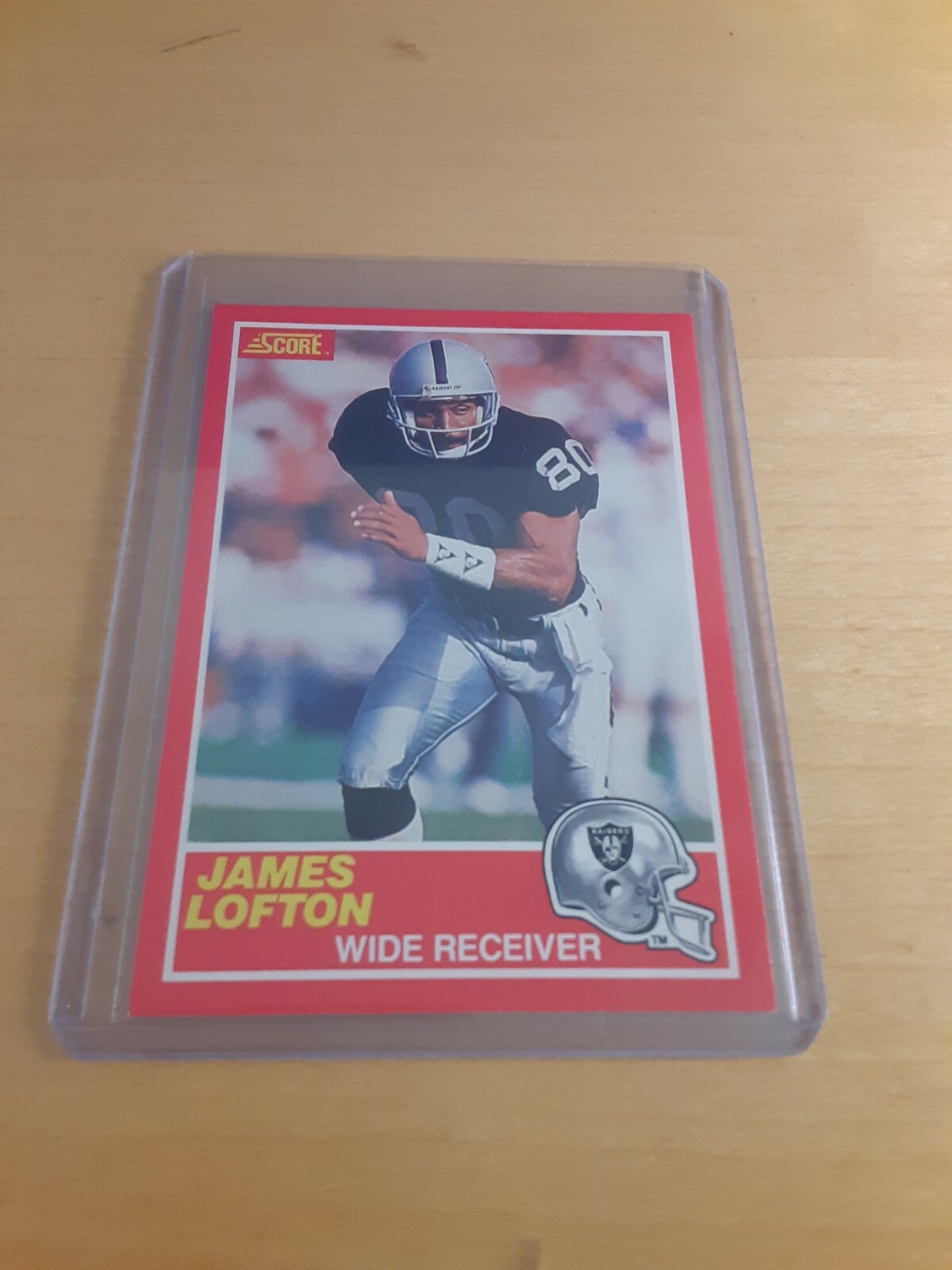 1989 Score #213 JAMES LOFTON Los Angeles Raiders Football Card, WR ...
