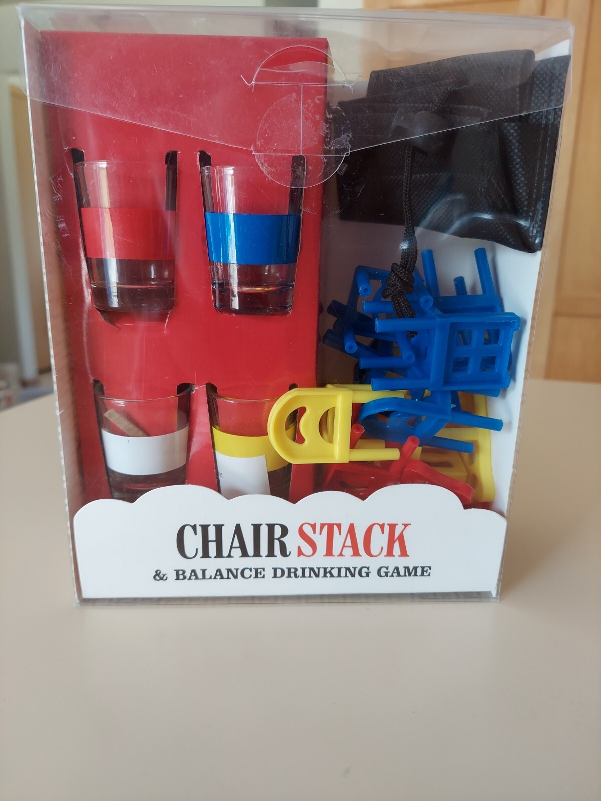 "Drunken Chairs" Deluxe Chairs Stack & Balance Drinking Game with ...