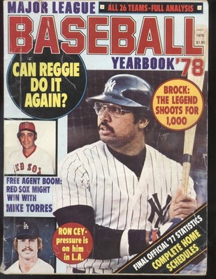 1978 Major League Baseball Yearbook: Reggie Jackson Yankees/Ron Cey ...