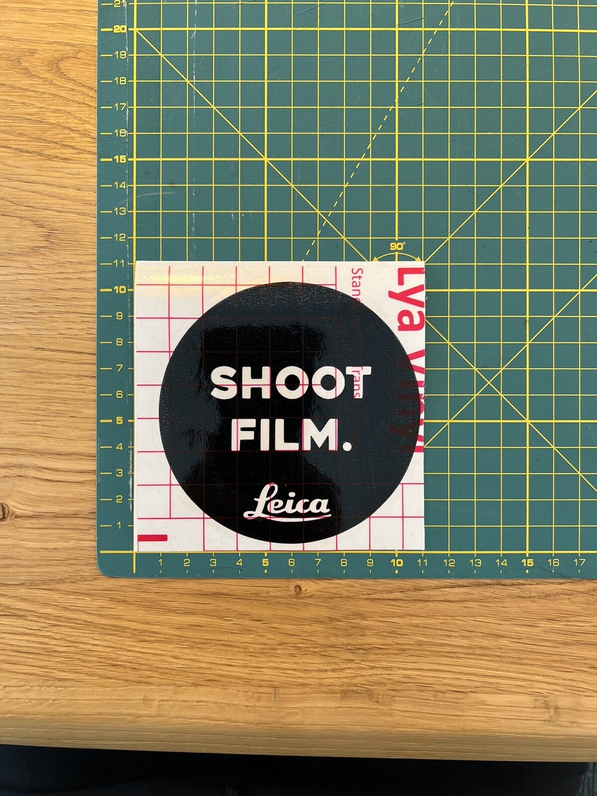 M6 Leica Logo Sticker ‘SHOOT FILM’ Black Dot Die Cut / Large | eBay UK