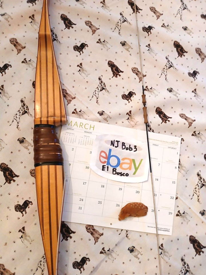 Vintage Cravotta Bros. Black Hawk Archery Chief recurve 44# 1950's | eBay