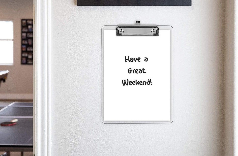 Colorful Clipboard Set Durable Plastic Lightweight Stackable Non Slip ...