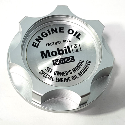 SILVER BILLET ALUMINUM ENGINE FILLER OIL CAP MOBIL 1 FOR HONDA ACURA | eBay