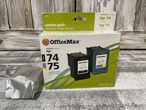 Office Max Ink Jet Cartridges # 75 Color Replaces HP 1 Cartridge Only ...