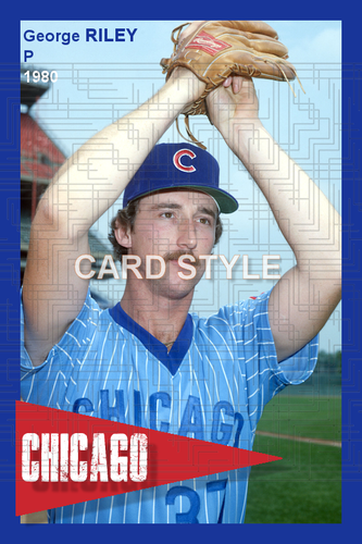 George Riley - 1980 Chicago Cubs - choose a size - full color print | eBay