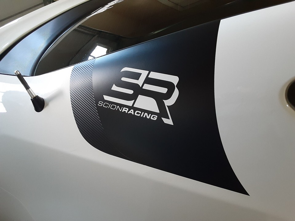 2012-16 Scion tC SCION Racing TRD Custom Graphics Carbon Fiber Vinyl ...