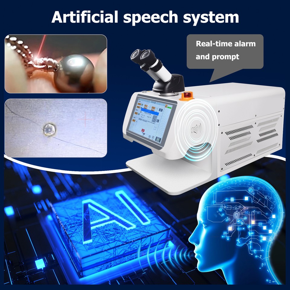 200W Spot Welding Machine Micro Precision Laser Solder For Jewelry ...