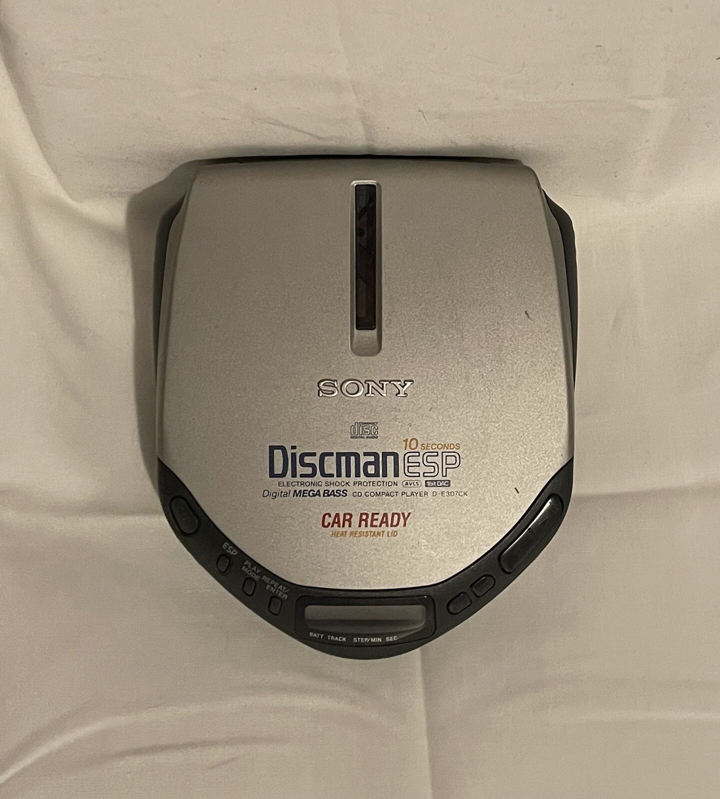 Sony Discman ESP D-E307CK Personal CD Player Walkman Car Ready Turns On ...