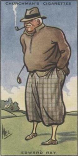 1931 Churchman's Prominent Golfers - Small #33 Edward Ray for sale ...