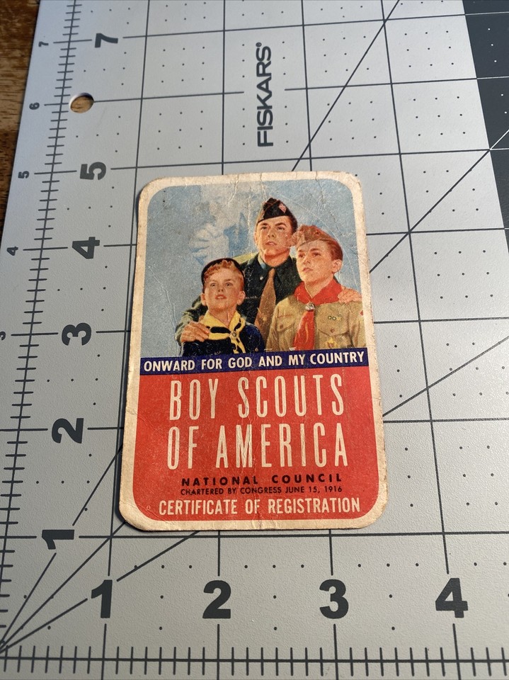 1957 BSA Membership Card Troop 50, Orlando Florida Central Florida ...