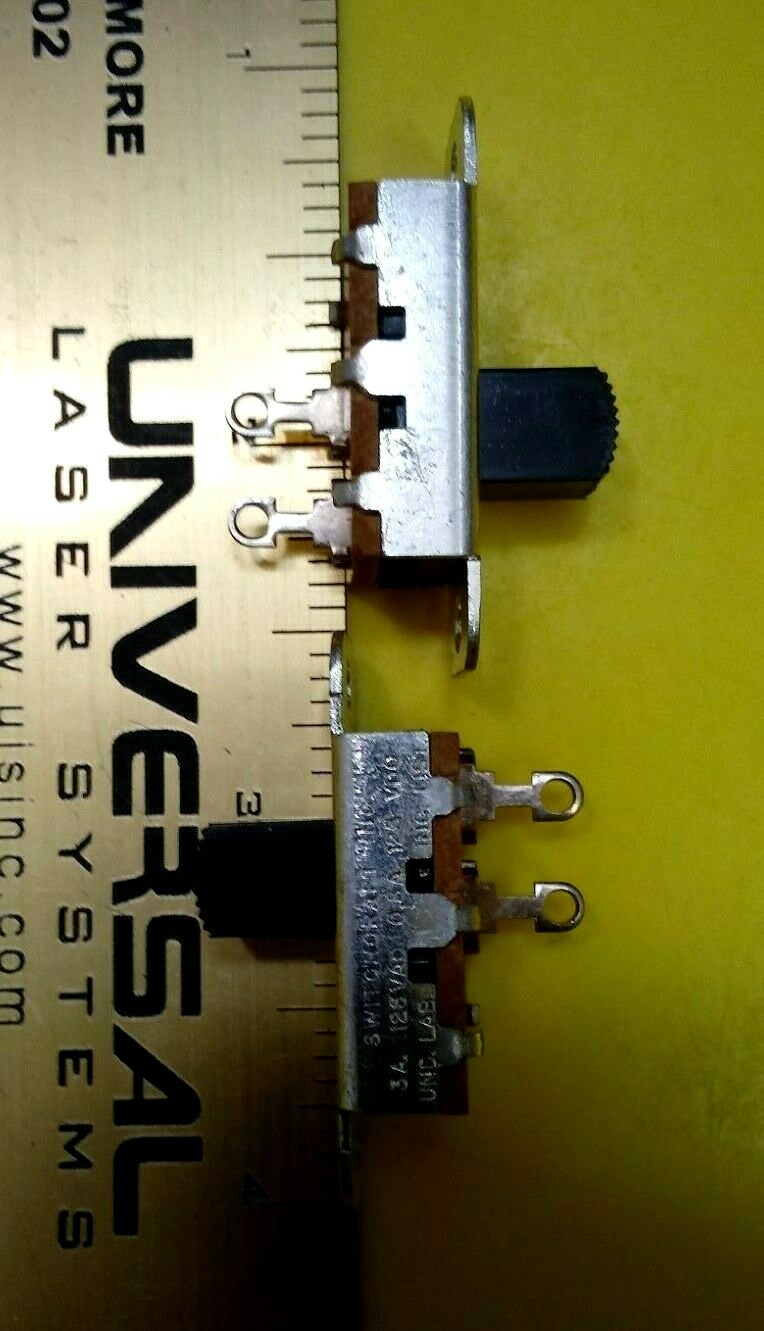 NEW! - 2 pcs. Switchcraft® SPST Slide Switch Panel Mount (P/N 46202LR ...