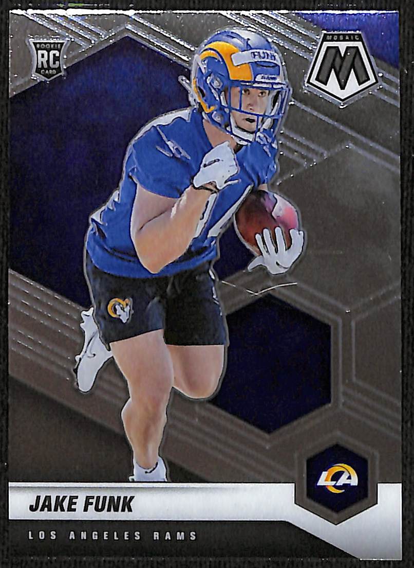 2021Panini Mosaic Jake Funk #381 Rookie Los Angeles Rams Football Card ...