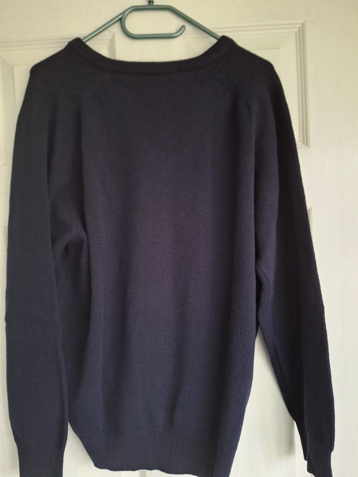 Castle of Ireland Lambswool Sweater,Navy,size 44 BNWT | eBay UK