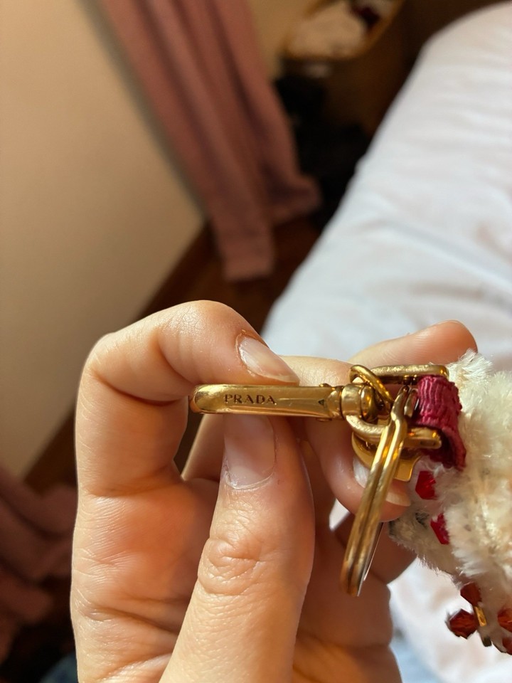 PRADA Key ring Key holder chain Bag charm Bear AUTH | eBay UK