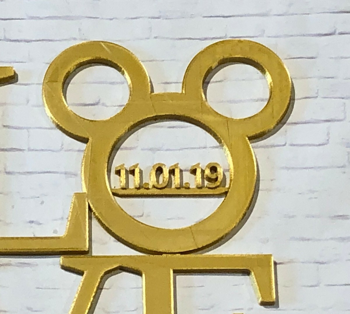 Mickey Mouse Ears Cake Topper