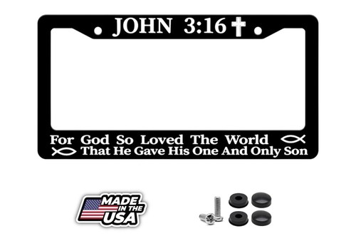 Jesus License Plate Frame Christian Cross License Plate Frames 6x12 ...