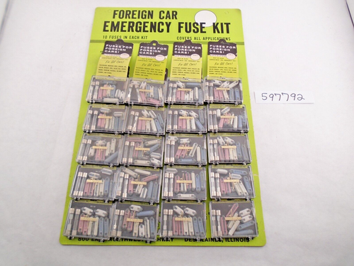 Vintage Littelfuse Foreign Car Fuse Display 20 Packs Of 10 Fuses Each ...