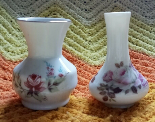 Mini Vases Limoges Leart Brazil 3 Inches Set Of 2 Floral Flowers | eBay