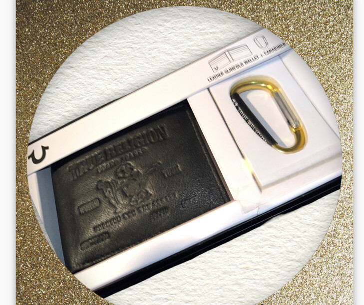 Embossed True Religion Leather Wallet With Key Fob Gift Set New In Box ...