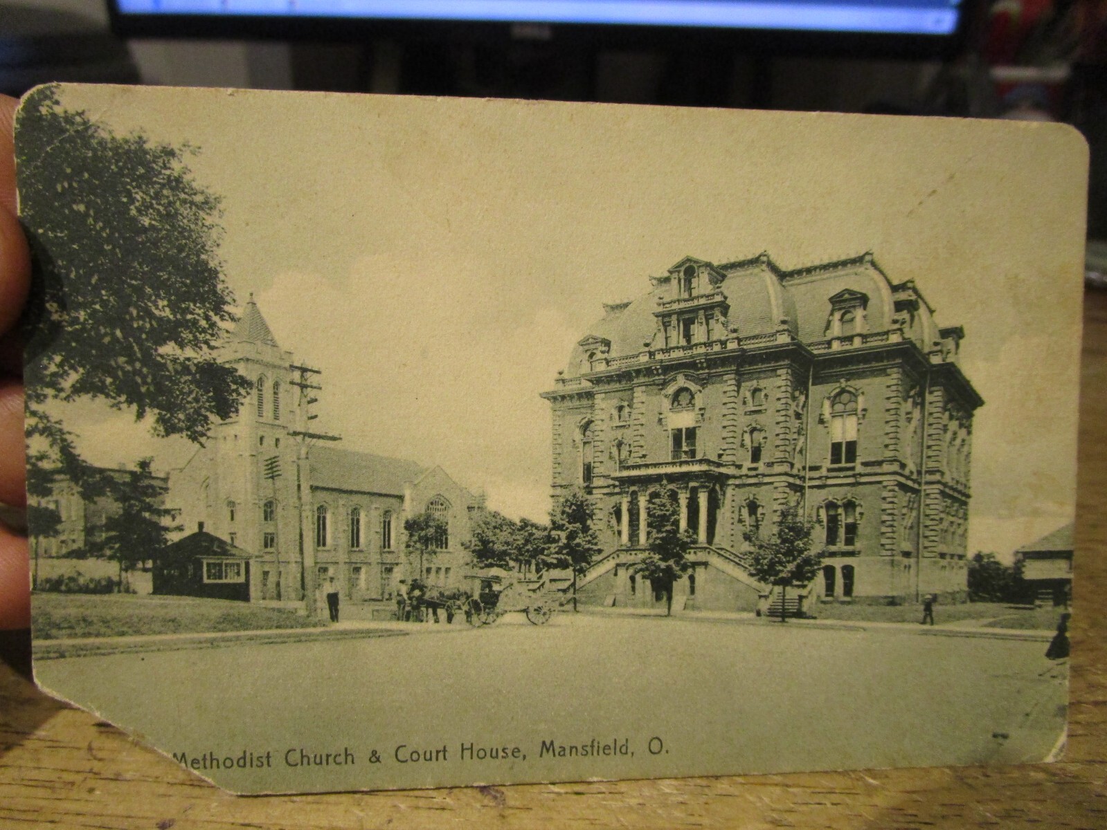 L1 Old MANSFIELD OHIO Postcard Richland County Courthouse Toll Booth ...