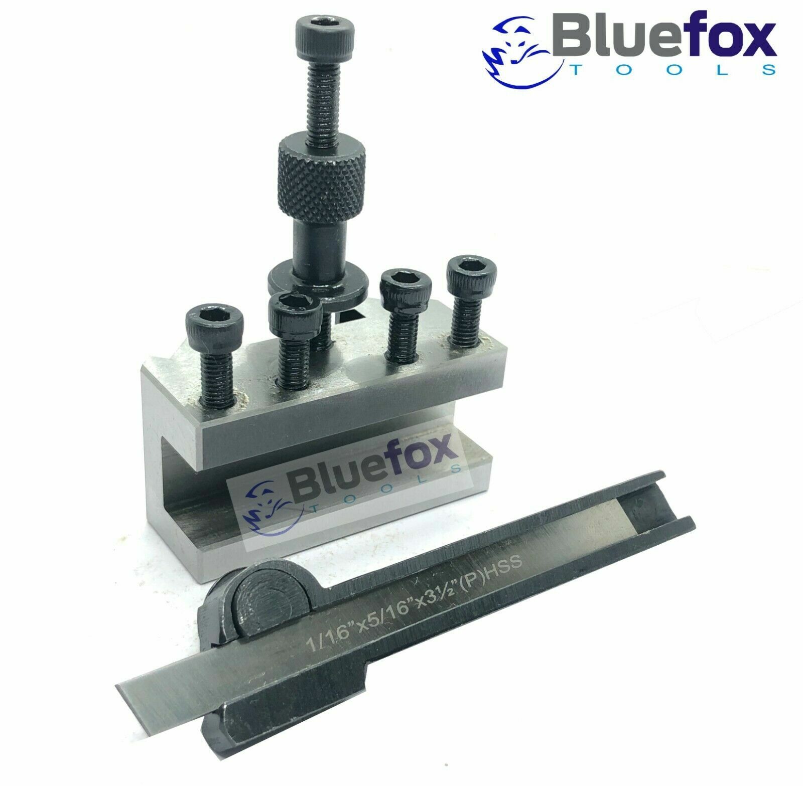 2 x T37 QUICKCHANGE TOOLPOST HOLDER + 1/16 x 5/16 PARTING OFF TOOL ...