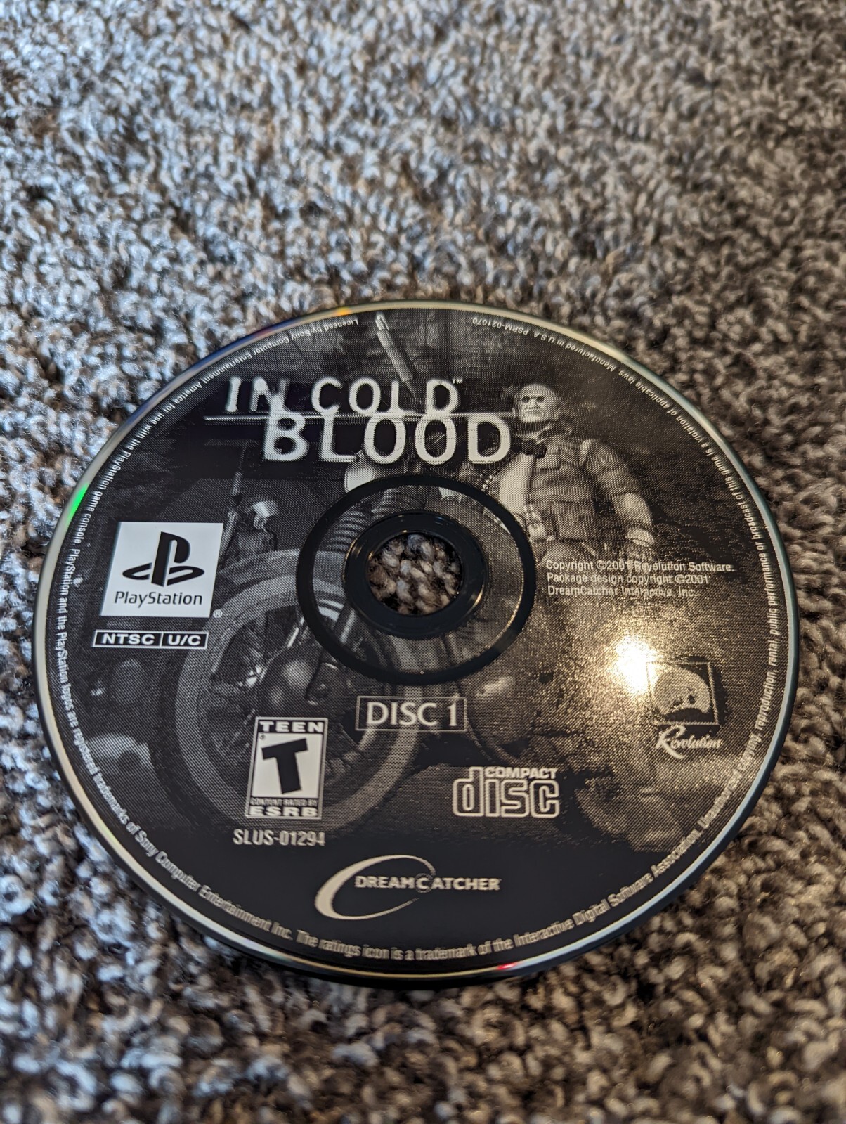 **DISC 1 ONLY** Sony PlayStation 1 PS1 In Cold Blood | eBay