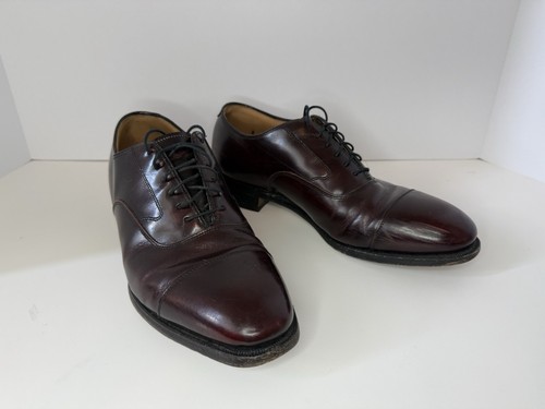 Johnston & Murphy Optima Burgundy Cap Toe Oxford Dress Shoe Mens Sz 8 ...