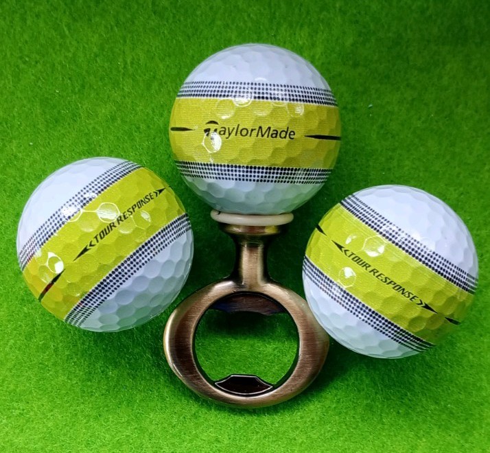 Golf Ball Bottle Opener + 2 balls- Golf Gift Society Prize Christmas ...