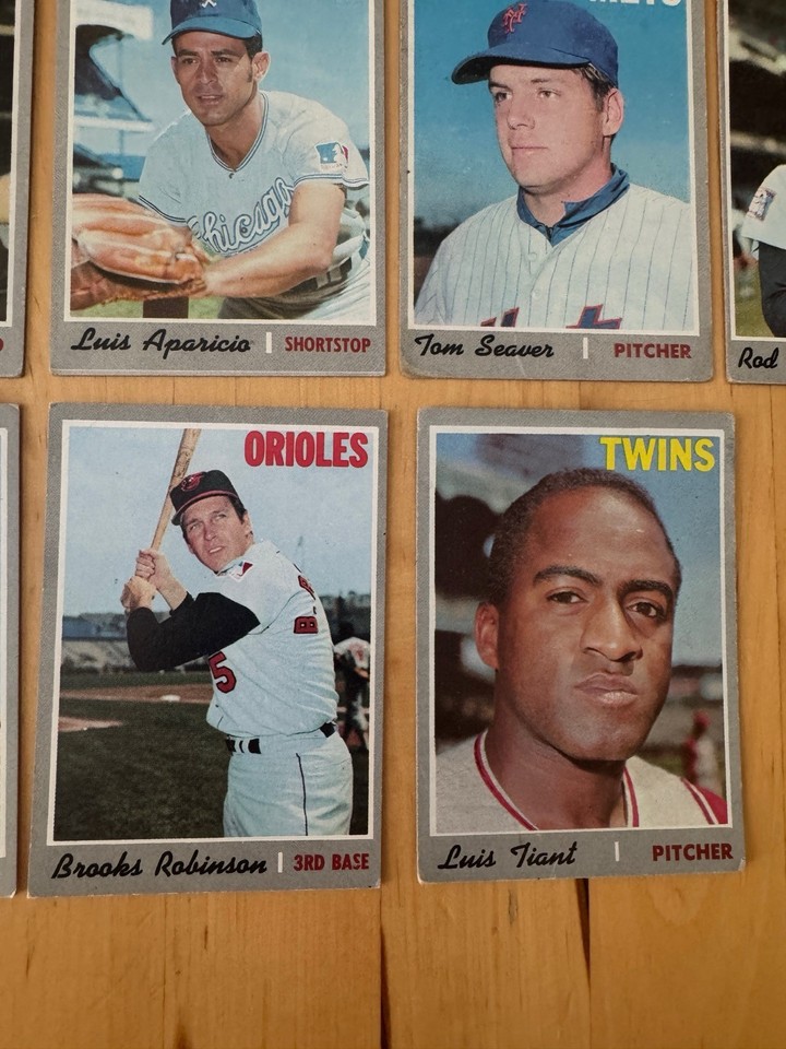 1970 Topps Baseball Set Starter Lot (635 No Duplicates) Loaded HOFers ...