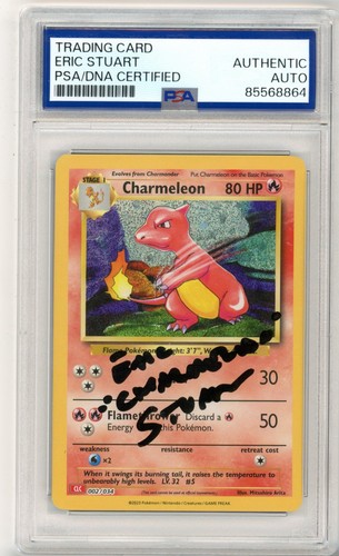 PSA Eric Stuart Signed Charmeleon 002/034 Holo Classic 2023 Pokemon TCG ...