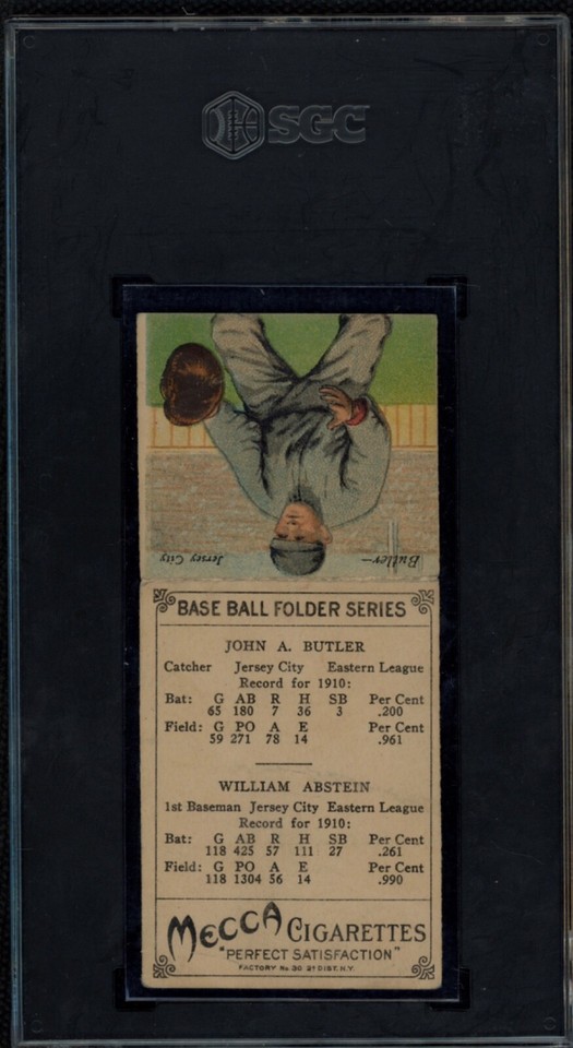 1911 Mecca T201 Mecca Double Folders John Butler & William Abstein SGC ...