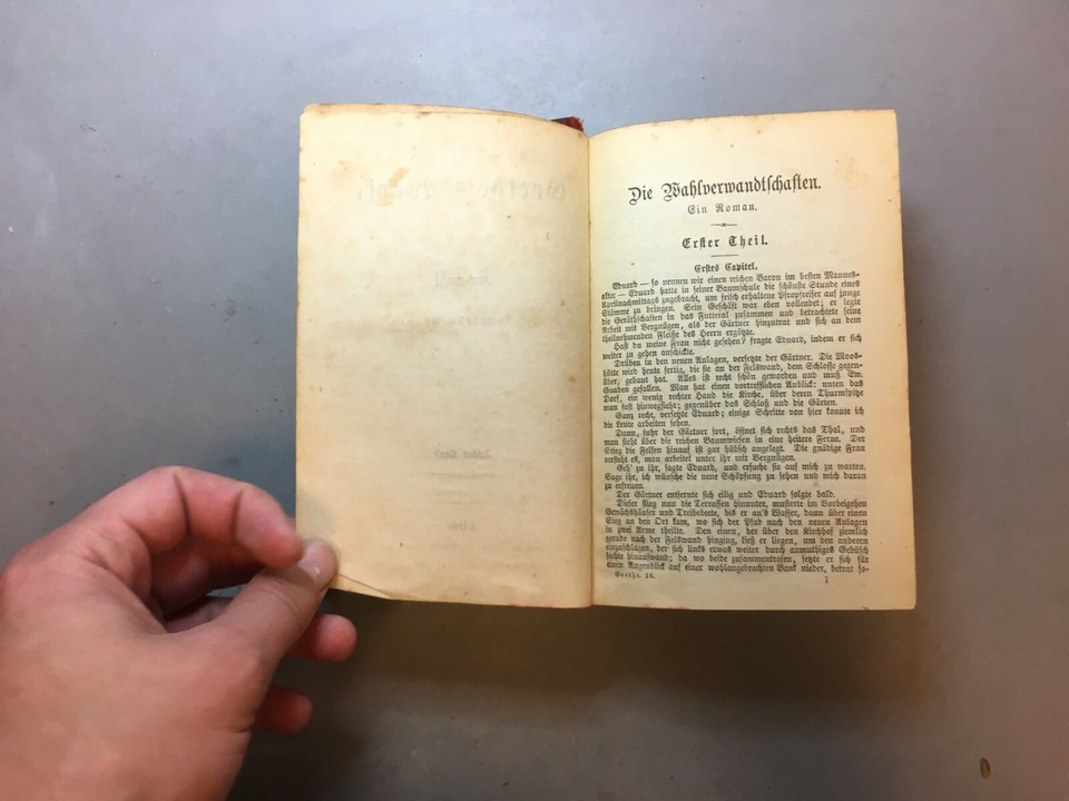 RARE ANTIQUE GERMAN BOOK "GOETHE" | eBay