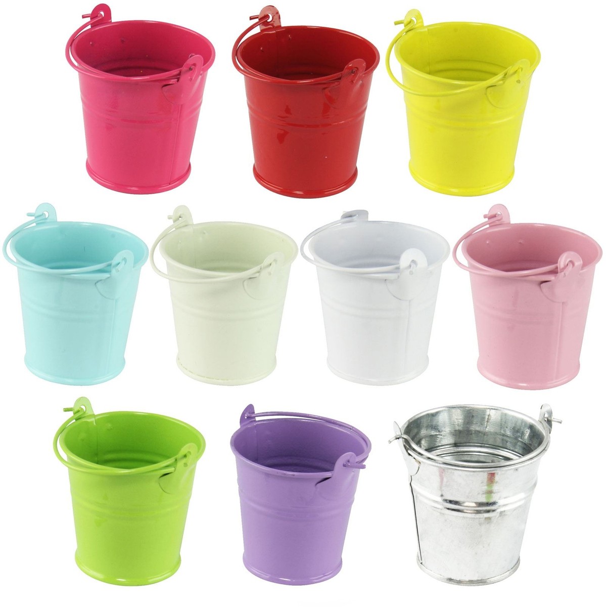 Small Tin Pails Wholesale Mini Metal Buckets Etsy UK